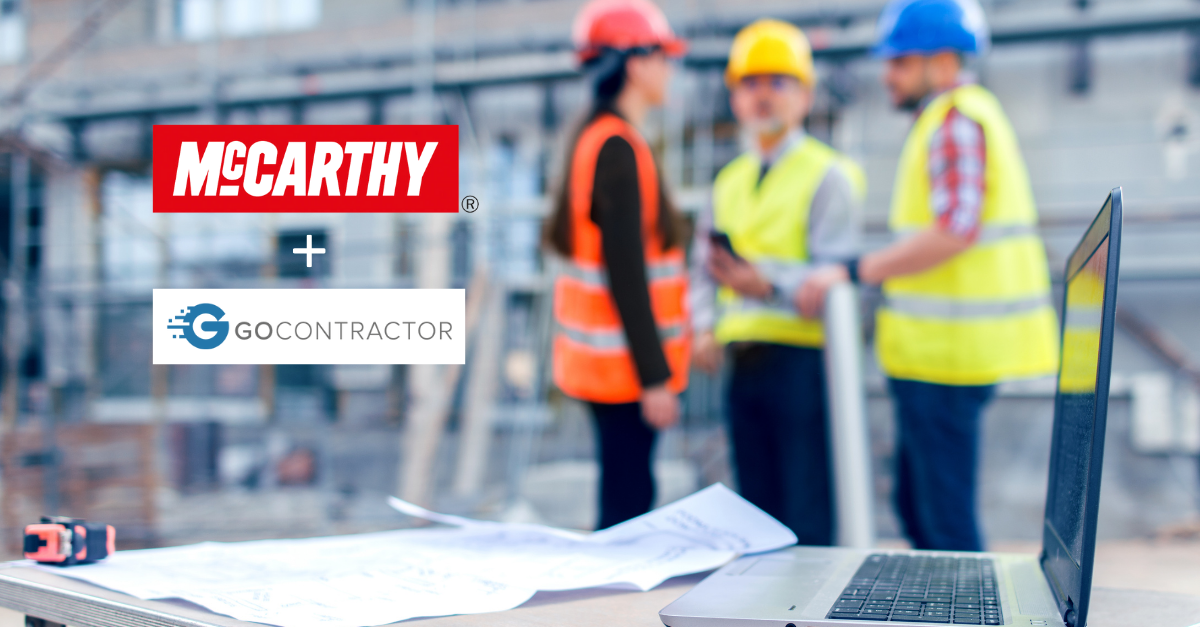 News: McCarthy Signs Enterprise Agreement with GoContractor to Digitize ...